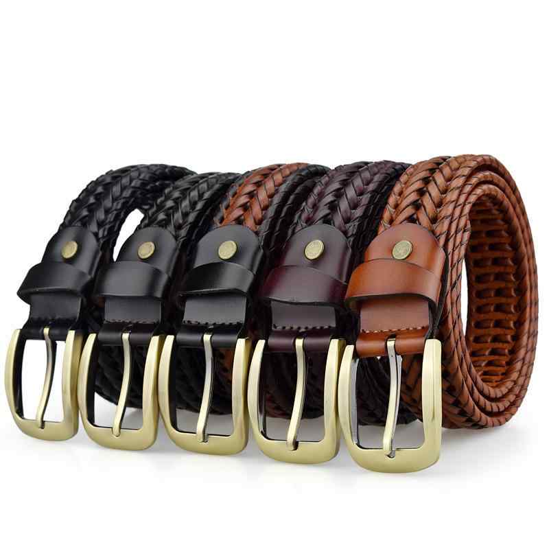・素材: 合皮・バックル素材: 合金・留め具: ピンバックル・カラー: 編み込み ブラック, 編み込み ワインレッド, 編み込み ライトブラウン, 編み込み バイカラー・幅: 通常タイプ (2～4cm)・長さ: 105cm, 110cm, ...