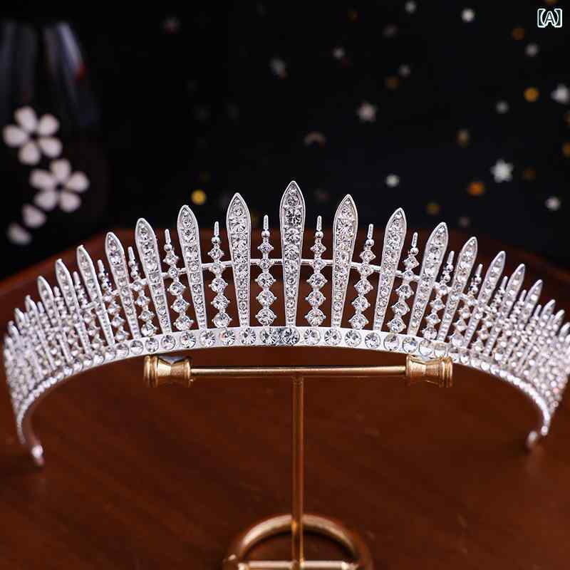 ・カテゴリ: ヘッドアクセサリー・スタイル: 欧米・対象: 女性・デザイン: クラウン・素材: 合金・加工: ラインストーン・水晶: 白水晶・カラー展開: シルバー、ゴールド、ローズゴールド・用途: 結婚式、誕生日、祭日