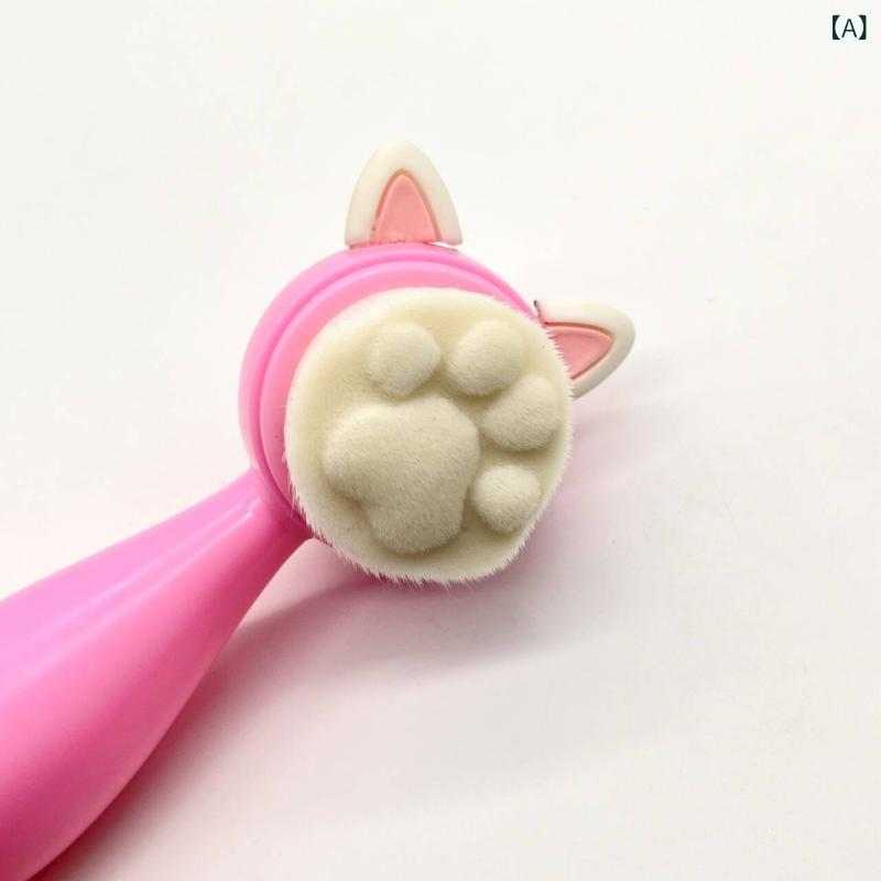 ・毛素材: 合成繊維・柄素材: プラスチック・柄仕様: 携帯用・毛長: 2cm・全長: 13cm・カラー展開: ピンク耳付き、ピンク、ブルー耳付き、ブルー