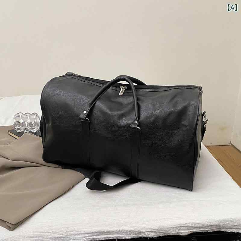 ・容量: 36-55L・主な素材: PU・機能: 耐摩耗、乾湿分離・裏地: ポリエステル・柄: 無地・カラー展開: ブラック、ブラウン・サイズ: 48×25×28cm