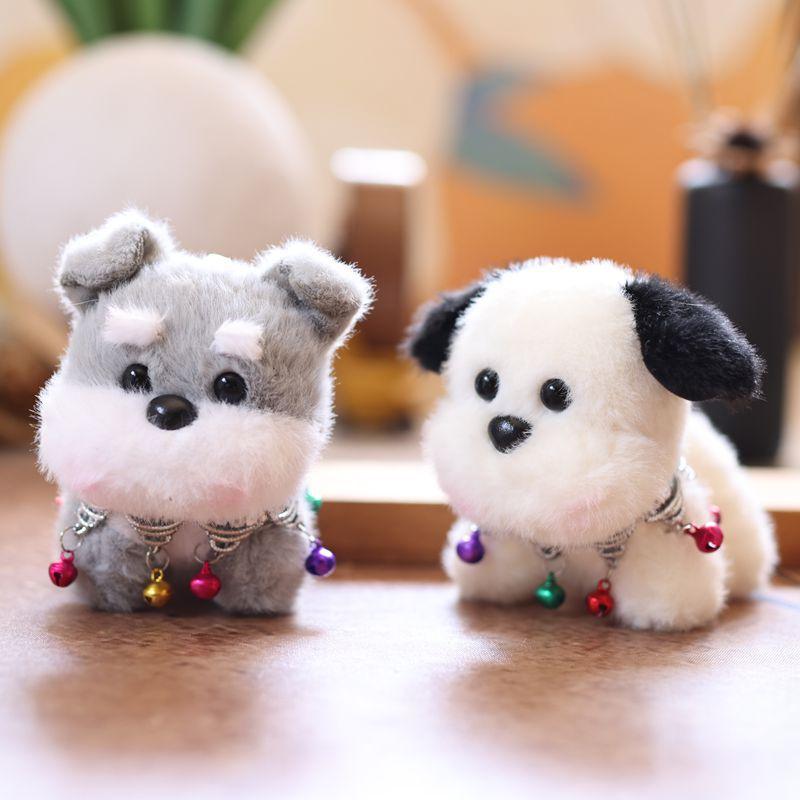 ・カテゴリ: ぬいぐるみ・モチーフ: 犬・充填素材: PP綿・生地: 超柔短毛・カラー展開: グレー、白・高さ: 13cm・対象年齢: 15-35歳