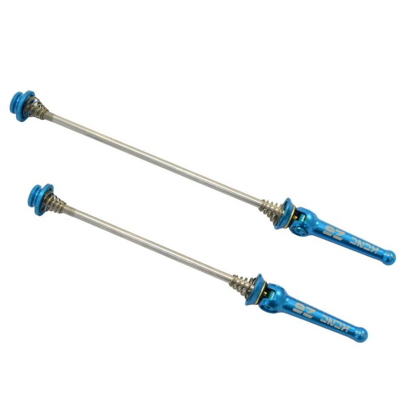 KCNC Z6 KQR Road Stainless Axle Hub Skewer, Blue, KQR-04-RD-BL, SK2113- Specs: Front 100mm / Rear 130mm- Weight: Approx....
