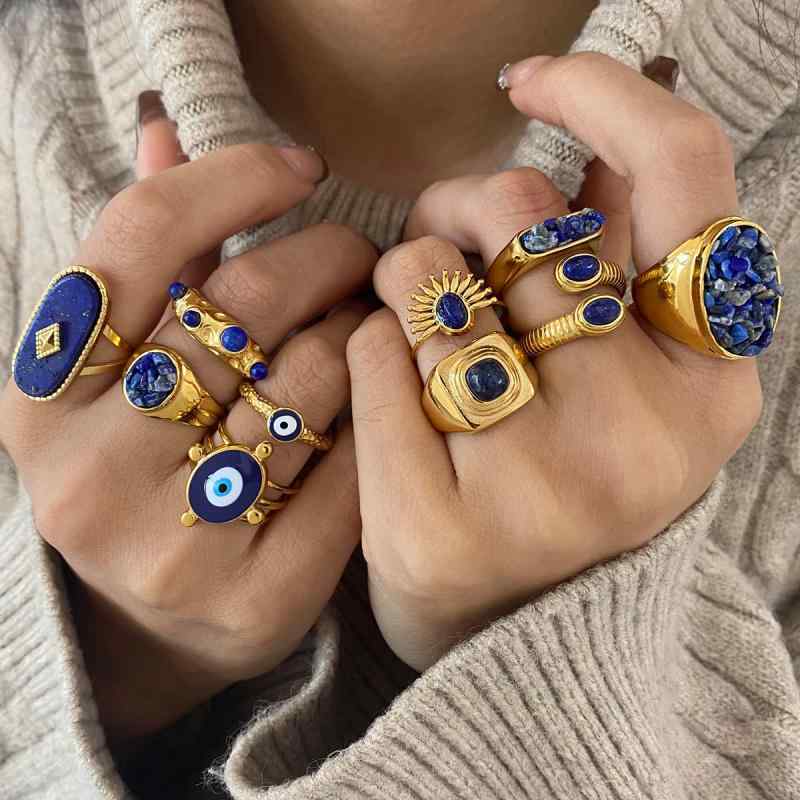 ・カテゴリ: 指輪・素材: ステンレス・形状: 幾何学模様・処理プロセス: 電気メッキ・デザイン: リング・スタイル: インスタ風、ファッション通勤・対象: レディース