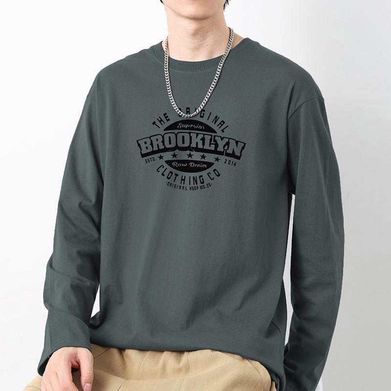 ・スタイル: 韓国風・カテゴリ: Tシャツ・主な素材: ポリエステル・素材の含有量: 91%〜95%・柄: 無地、プリント・シルエット: スリムフィット・対象: メンズ・デザイン: プルオーバー・ネックライン: クルーネック・袖丈: 長袖・...