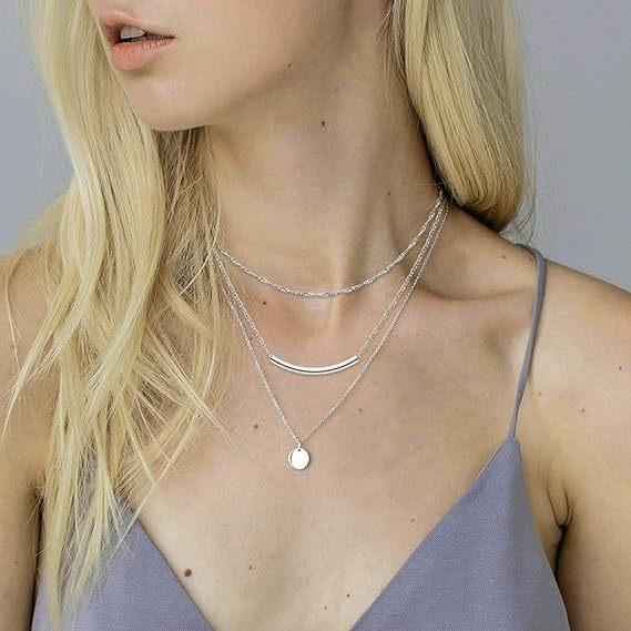 ・カテゴリ: ネックストラップ・素材: ステンレス・加工技術: 電気メッキ・デザイン: ジオメトリック・チェーンの種類: カーブチェーン・重ね付け: 対応・ペンダント素材: 合金・長さ: 41cm-50cm・カラー展開: ゴールド、シルバー...