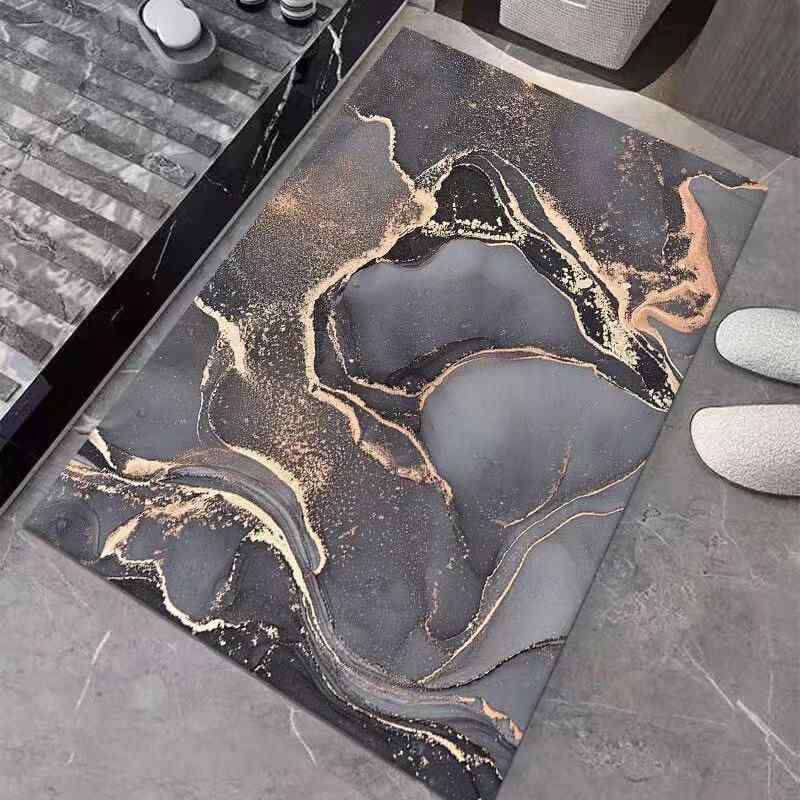 ・主な素材: 珪藻土・形状: 長方形・柄: プリント・洗濯方法: 水洗・カラー展開: 大理石・サイズ展開: 40×60cm、50×80cm、60×90cm、80×120cm・使用場所: ダイニング、キッチン、浴室・スタイル: 軽奢