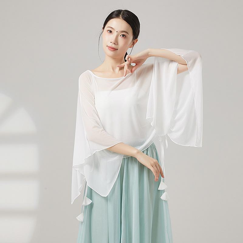 ・カテゴリ: 舞台衣装、民族舞踊服・スタイル: 民族舞、ダンススポーツ・対象性別: 女性・対象年齢: 成人・柄: 無地・メイン素材: ナイロン（95%）・裏地素材: 綿・カラー展開: アンズイエロー、ラベンダー、パールホワイト・サイズ展開:...