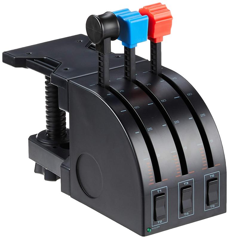 Logitech G Saitek PRO Flight Throttle Quadrant ブラック///ホワイト