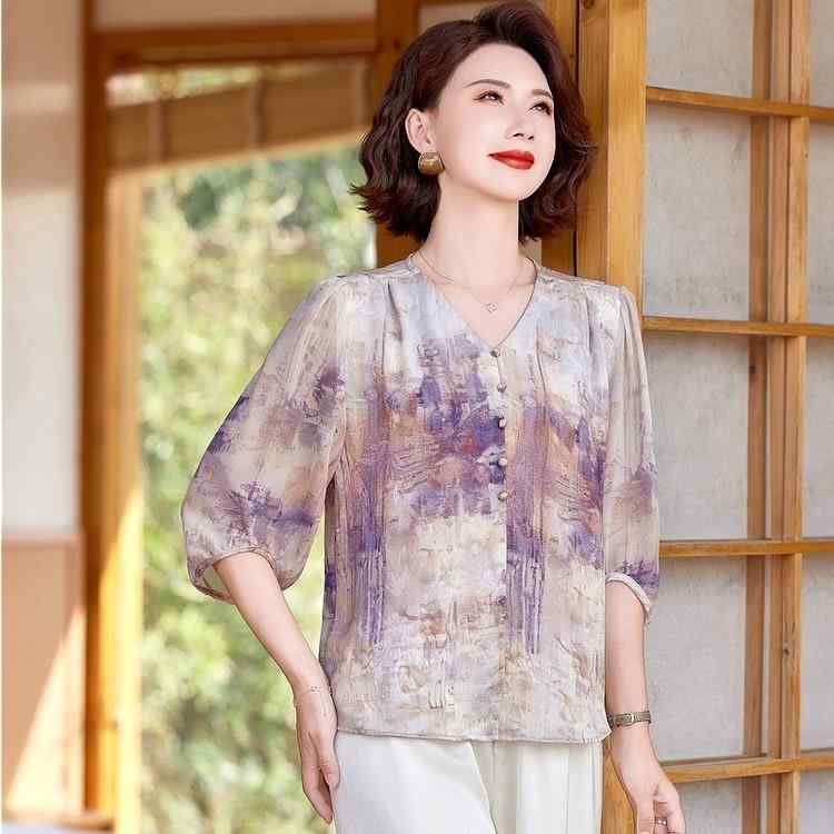 ・カテゴリ: レディース Tシャツ・柄: 植物花卉・デザインの特徴: リボン・素材: ポリエステル・カラー展開: パープル、グリーン・サイズ展開: XL（推奨45-55kg）、2XL（推奨53-62.5kg）、3XL（推奨62.5-70kg...