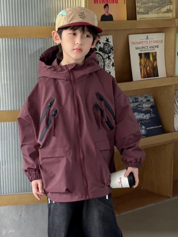 ・カテゴリ: 子ども用アウター・ジャケット・対象性別: 男の子・対象年齢: 8歳以上（身長140cm以上）・スタイル: 韓国風・加工技術: ソフト加工・フード: フード付き・袖丈: 長袖・主な素材: ポリエステル（）・開閉仕様: ファスナー...