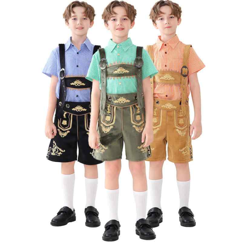 ・カテゴリ: 子ども用舞台衣装、ダンス衣装・性別: 女児・デザイン特徴: セットアップ、欧米風・スタイル: 欧米風・素材: ポリエステル 50%・カラー展開: ブルーチェック+ブラックサスペンダー、グリーンチェック+グリーンサスペンダー、オ...