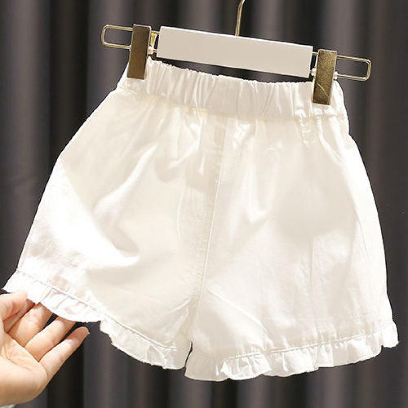 ・カテゴリ: 子供用パンツ・スタイル: カジュアル・主な素材: 綿 91%〜95%・パンツ丈: ショートパンツ・対象性別: 女の子・対象年齢: 8歳以上（身長140cm以上）・股上: レギュラー（中腰）・カラー展開: ホワイト、イエロー、ピ...