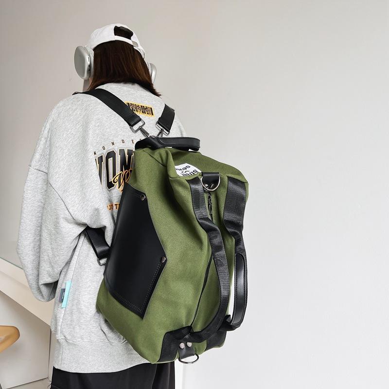・カテゴリ: バックパック・容量: 20L以下・素材: 帆布・機能: 耐摩耗性・性別: ユニセックス・裏地素材: ポリエステル・柄: 無地・スタイル: トレンド・デザイン要素: パッチワーク・カラー展開: ブラック、グリーン、イエローエロー...