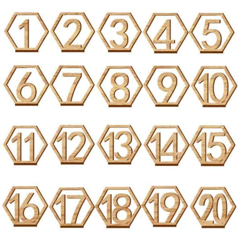 ・素材: 木製・サイズ: 11*9.8cm・スタイル: 中式・カラー展開: 木色・仕様: 数字1-10、数字11-20、数字21-30、数字31-40・カテゴリ: 席札