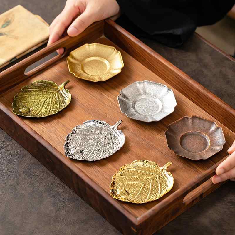 ・カテゴリ: 茶道具、茶道アクセサリー、茶器用品・主な素材: 合金・スタイル: 現代風、シンプル・バリエーション: 残葉（ゴールド、ブロンズ、シルバー、レッドブロンズ）、禅葉（ゴールド、ブロンズ、シルバー、レッドブロンズ）、梅花（ゴールド、...