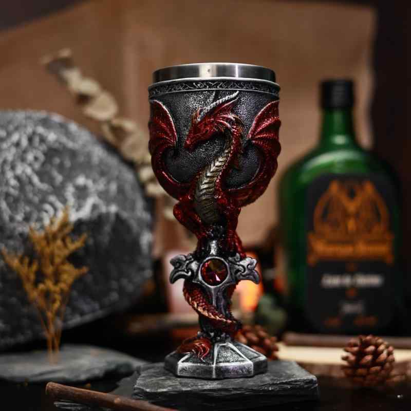 ・カテゴリ: カクテルグラス、コップ・素材: ステンレス・容量: 101-200ml・スタイル: レトロ風、ラグジュアリーレトロ・カラー展開: 十字龍ゴブレット（グレー）、十字龍ゴブレット（レッド）、十字龍ゴブレット（ブルー）・個数: 1個...