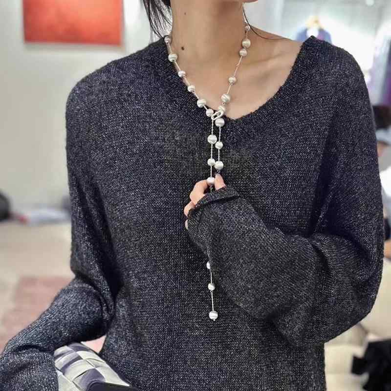 ・カテゴリ: ネックストラップ、ネックレス・素材: 銅・加工技術: 電気メッキ・デザイン: 幾何学型、チェーン、非対称、球体・チェーンの種類: ボールチェーン・ペンダント素材: 合金・長さ: 81cm以上・カラー: ブラッシュボール・スタイ...