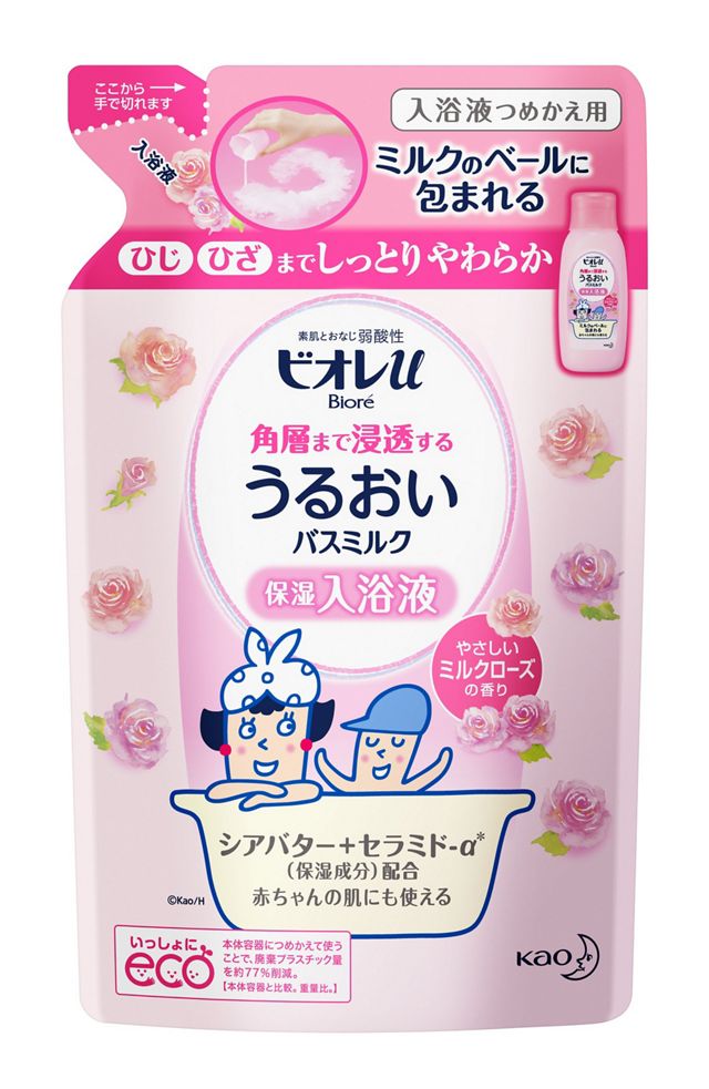 花王 ビオレu うるおいバスミルク ミルクローズの香り つめかえ 商品説明 『花王 ビオレu うるおいバスミルク ミルクローズの香り つめかえ』 ◆100％ボディケアミルクです。 ◆赤ちゃんや家族みんなの素肌をつつみこんで守ります。 ◆お湯...