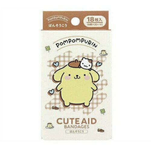 サンタン ポムポムプリン CUTE AID ばんそうこう 4 商品説明 『サンタン ポムポムプリン CUTE AID ばんそうこう 4』 ◆デザインは6種類。 ◆6柄×3シート。 ◆滅菌済。 サンタン ポムポムプリン CUTE AID ばん...
