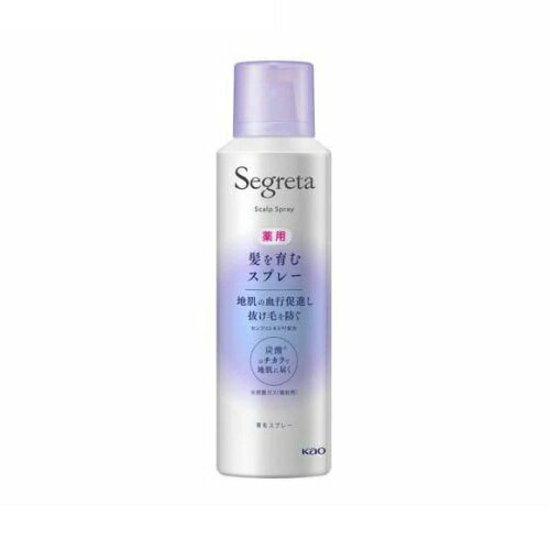 花王 セグレタ 髪を育むスプレー 商品説明 『花王 セグレタ 髪を育むスプレー』 ◆「t-フラバノン※1」毛根に直接作用し、髪の成長サイクルをサポートし、根元から太く長く育て、コシのある抜けにくい髪に。 ◆生薬「センブリエキス※2」地肌の血...