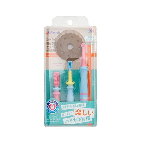 リッチェル トライ たべたら歯みがきセット 前歯用 商品説明 『リッチェル トライ たべたら歯みがきセット 前歯用』 赤ちゃんの発達に合わせた、正しいケアの習慣づけを 毎日の歯みがき習慣＆仕上げみがきまでが揃った前歯用の親子トレーニングセッ...
