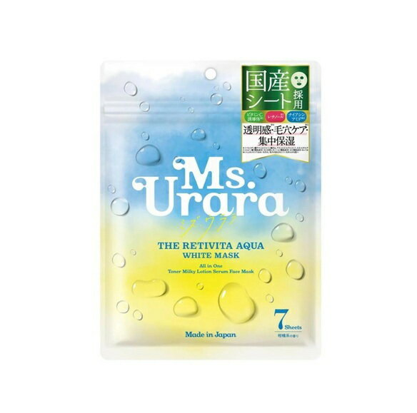 メディテクノソリューションズ ミズウララ THE RETIVITA AQUA WHITE MASK 商品説明 『メディテクノソリューションズ ミズウララ THE RETIVITA AQUA WHITE MASK』 3種のビタミンC誘導体を配...