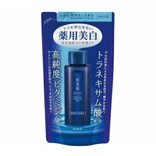 クラシエ 肌美精 薬用美白化粧水 つめかえ 商品説明 『クラシエ 肌美精 薬用美白化粧水 つめかえ』 ◆肌にすーっと素早く浸透。お肌の内側からふっくらもっちり。ひたひたのうるおいで満たしながらシミを作らせない薬用美白化粧水。 ◆Wの有効成分...