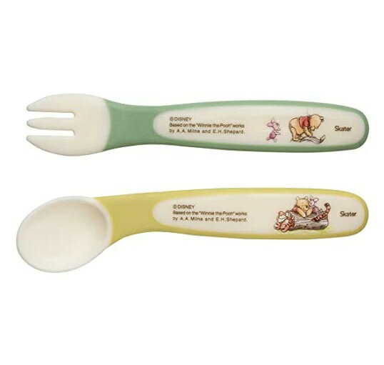スケーター スプーン＆フォークセット くまのプーさん 商品説明 『スケーター スプーン＆フォークセット くまのプーさん』 お子様が自分で上手に食べることを覚えるための、スプーン＆フォークセットです。 お子様の小さな手でも握りやすい太めのグリ...