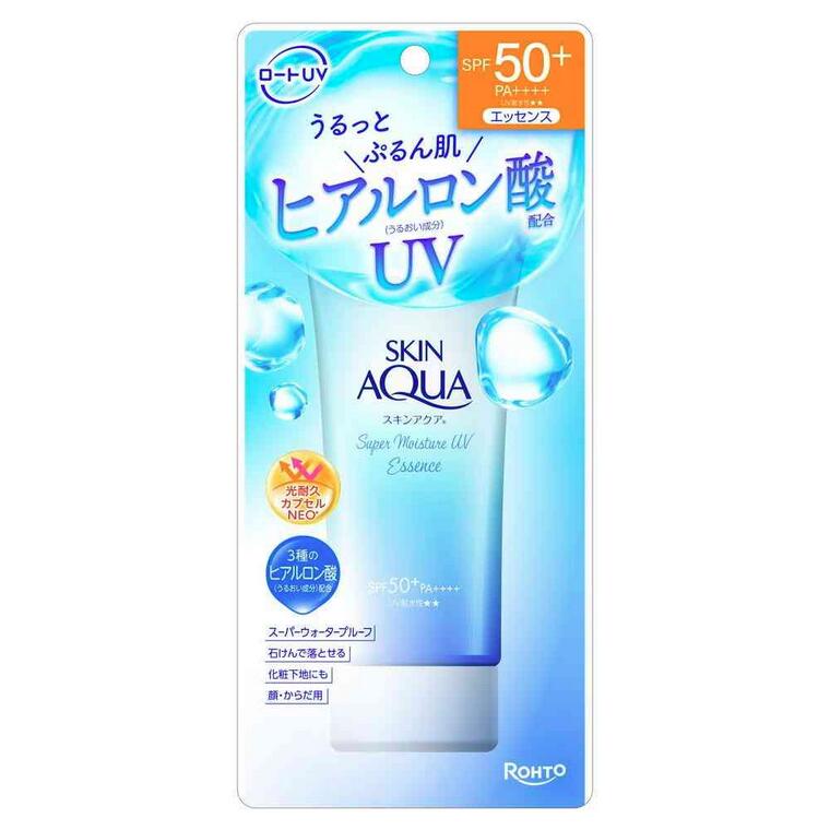 スキンアクア スーパーモイスチャー UVエッセンス SPF50+ PA++++ 商品説明 『スキンアクア スーパーモイスチャー UVエッセンス SPF50+ PA++++』 ◆優れたUVカット力と使用感の良さだけでなく、塗るたび肌がうるおう...
