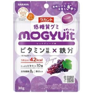 ラカント低糖質グミ MOGYUit レッドグレープ味 商品説明 『ラカント低糖質グミ MOGYUit レッドグレープ味』 ◆ラカントの甘さで低糖質に仕上げ、栄養も摂れるグミ。※低糖質は食・楽・健康協会の基準に沿って表示をしています。 ラカン...