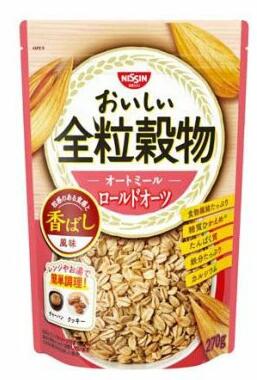 おいしい全粒穀物 オートミールロールドオーツ 商品説明 『おいしい全粒穀物 オートミールロールドオーツ』 ◆全粒穀物であるオーツ麦を使用。 ◆オートミールプレーンの「機能」や「アレンジ性」はそのまま。 ◆粒感のある香ばし風味のオートミール！...