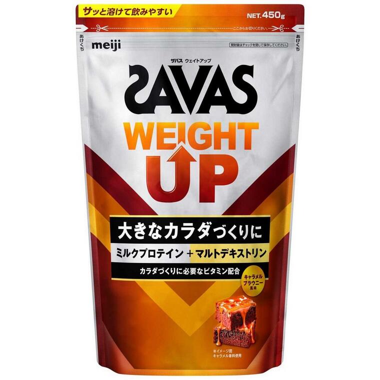 ザバス ウェイトアップ キャラメルブラウニー風味 商品説明 『ザバス ウェイトアップ キャラメルブラウニー風味』 ◆1食(29g)でたんぱく質5gと糖質20gを摂ることができ、大きなカラダづくりをサポート ※エネルギーコントロールしやすい約...