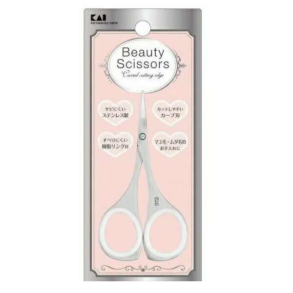 貝印 オシャレハサミ(樹脂リング付) KQ3113 商品説明 『貝印 オシャレハサミ(樹脂リング付) KQ3113』 女性向けの指穴サイズで、すべりにくい樹脂リングを装着したオール金属の眉用ハサミです。 切りたい1本を狙えるスリム刃&カーブ...