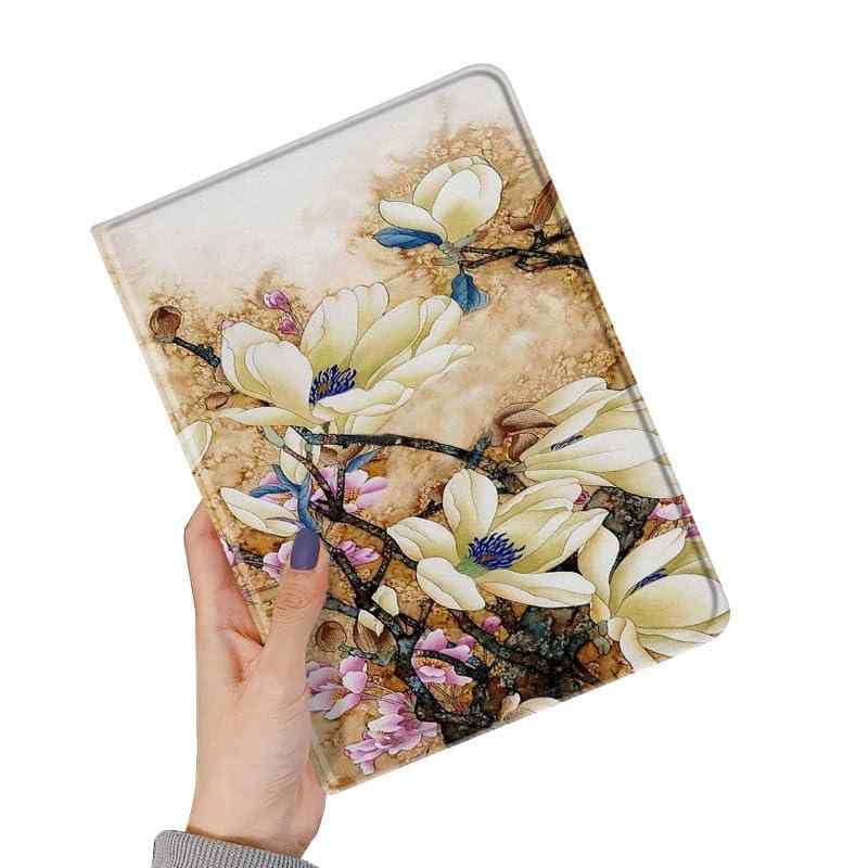 花柄 iPad Mini5 iPad mini4 ケース 手帳型 可愛い ペン収納可能 iPad mini 5 カバー 女性向け 個性 柄付き オートスリープ機能,Color J対応機種： iPad mini 第5世代 7.9インチ 201...