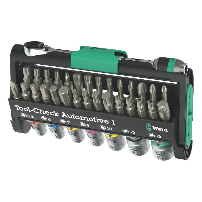 Wera Tool-Check Automotive 1 ツールチェック オートモーティブ 1（05049065001） [ 2025年 新商品 ] ＜製品　セット内容（38点）＞ ・ミニラチェット 　 8001 A Bit Ratchet...
