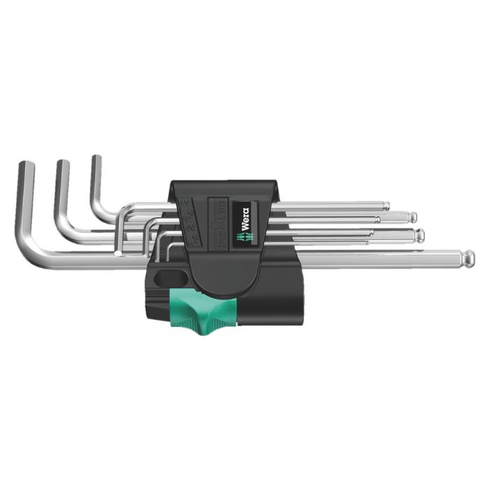 Wera 950 PKL/7SM Hex-Plus 1 Chrome plated 化粧箱無し L型六角レンチセット（7本組）（05022181001） メッキ仕上げ　ミリサイズ ＜製品　セット内容（7点）＞ ・六角レンチ メッキ仕上げ　9...