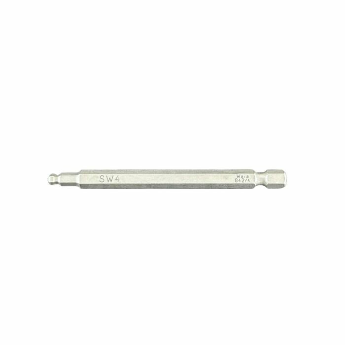 Wera 842/4 bits 4.0 x 89 mm 六角ボールポイントロングビット（05059681001） 対辺 4.0mm 全長 89 mm ■モニター環境により実際の商品の発色と異なる場合があります。パッケージデザインやサイズ表記...