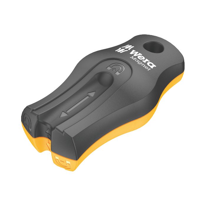 Wera 9514 Wera Magnetiser ESD SB ESD（静電防止）マグネタイザー（着磁・脱磁）（05073984001） 黒＆黄色カラーの静電対策ESD仕様のマグネタイザーです。 ドライバー・ビット・L-Keyなど先端を正...