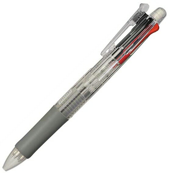 文具・事務用品 商品説明 1本で黒・青・赤・緑の4色油性インクに シャープの5機能が使える多機能ペンです。 打合せや外出の時にこれ1本でとても便利です。 クリップをスライドさせ、続けてノックすると シャープ芯が出ます。 ノック部の後ろに消し...