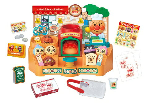 TOY 商品説明 ぷく～かまどでパンがふくらんじゃう！ アンパンマンたちのパンを焼いて、 パン屋さんごっこをしよう パン生地が、まるで焼けている ようにぷく～ 本当に膨らみます！ お店屋さんごっこを楽しめる小物もいっぱい パンやさんになりき...