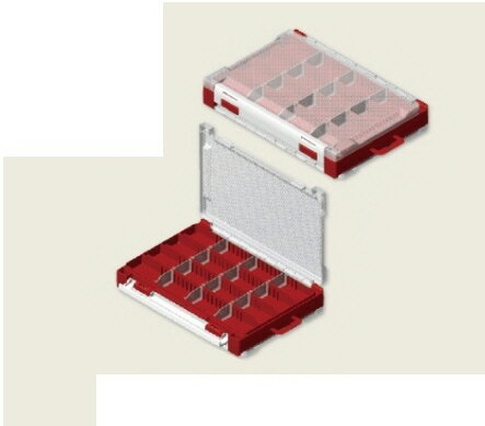RUNGUN CASE 3010W 商品説明 VW-2070・2055 VS-7070・7055 下段にジャストサイズ！ 仕切タイプ+フォームタイプ 蓋の内側は、ワームがくっつきにくい凸凹形状の「Worm Slip」加工採用！ ■サイズ：2...