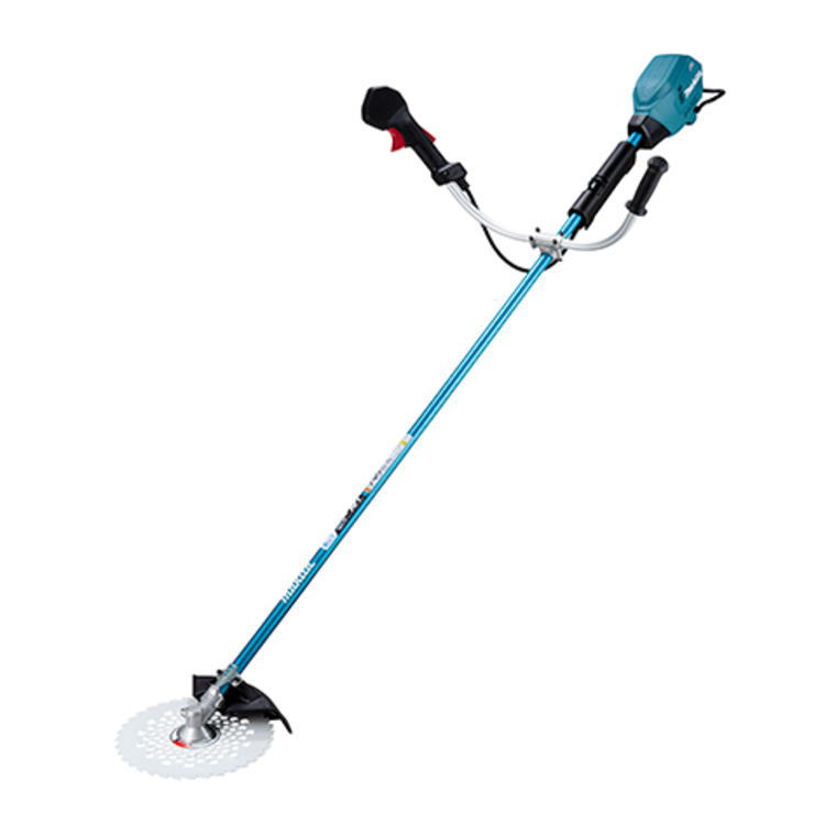 マキタ 40Vmax 充電式草刈機 MUR005GZ Uハンドル バッテリ・充電器別売 DCホワイトチップソー付 商品説明 40Vmax充電式草刈機 後端モータで30mLエンジン式同等の 使用感(当社比) ◆草刈刃φ(mm)　：　255 D...