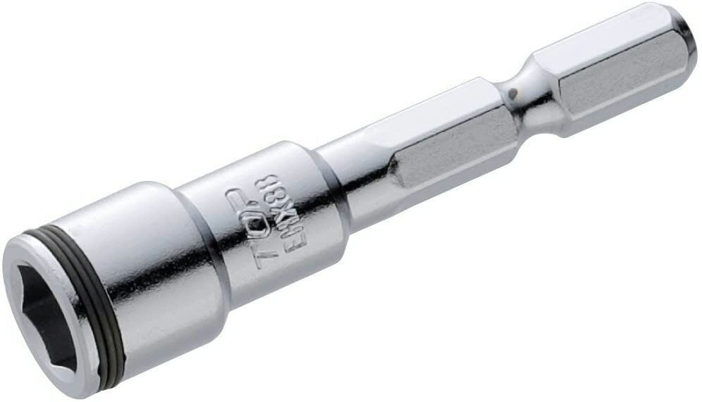 TOP 作業道具 商品説明 六角ボルトビス・テクスネジの 着脱に最適です ボール付きの為、ビス・ネジを確実 にキャッチします マグネットに着かない鉄以外のビス、 ネジにも使用できます 六角シャンク部は6.35mmでインパクト ドライバーに素...