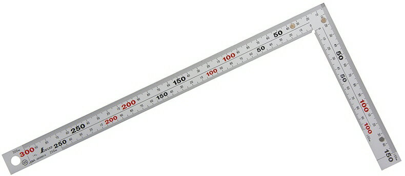 SHINWA 作業道具 商品説明 高所作業で曲尺を落とさない様に 足場等にぴったりくっつけられます。 角部形状 同厚 表目盛 長枝：外目盛 30cm 内目盛 25cm 短枝：外目盛 15cm 内目盛 10cm 裏目盛 長枝：外目盛 30cm...