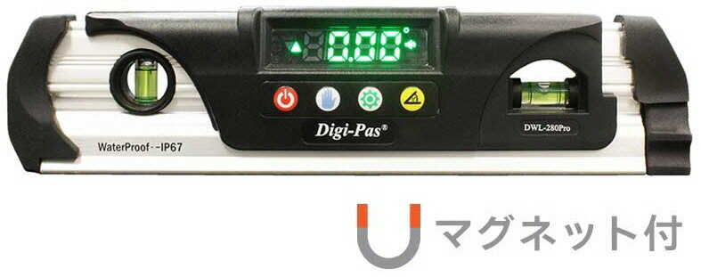 KOD 作業道具 商品説明 明るいLEDディスプレイを採用しています。 自己校正機能付きです。 端面ゴムキャップ付きで丈夫です。 雨天屋外での作業、水回りでの作業、 水中での作業で角度の測定に。 長さ(mm):230 高さ(mm):60 厚...