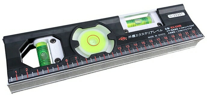 KOD 作業道具 商品説明 ブロック・レンガ積の際、丸型気泡管で 1発測定可能です。 ブロック・レンガ積に最適です。 外構工事に活躍。 2軸測定 振替不要！！ 水平・垂直気泡管 感度0.5mm/m＝0.0286° 精度±1.5mm/m＝±0...