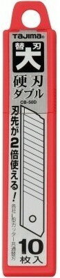 TJM DESIGN 作業道具 商品説明 刃先が通常品の2倍 使える経済的なL型刃です 刃タイプ： L型刃（0.5mm厚×18mm幅） 10枚入り 適合商品：L型カッター各種 材質：SK120（旧SK2） 重量 6g ※掲載商品の仕様、デザ...
