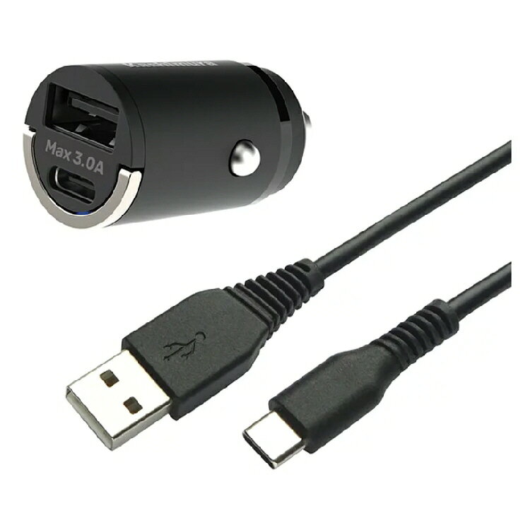 カシムラ USB 2ポート コンパクト A-Cケーブル付き　1.2m DC-043 商品説明 ●車のDCソケットをUSB-AとType-Cの2ポートのUSB電源に変換。 ●車のDCソケットのキャップが閉まる超コンパクト設計。 ●2ポート合計...