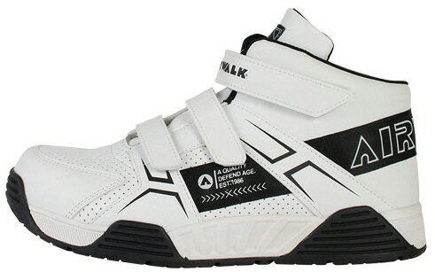 AIR WALK TRIPLE BELT SNEAKER 安全靴・作業靴 商品説明 横からの衝撃にも強い耐滑仕様の アウトソール、 アッパーのパンチング 生地で通気性アップ、 3本ベルトでしっかり固定。 素材 アッパー：合成皮革 ソール：E...