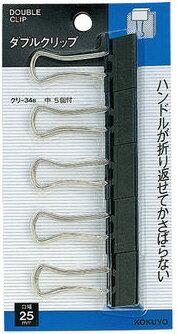 文具・事務用品 商品説明 ハンドルが折り返せるのでかさばりません 口幅寸法：25 入り数：5個 とじ枚数：約60枚 材質：スチール ※掲載商品の仕様、デザイン、生産国、発売時期は 　 予告なく 変更する場合がありますので、 　 あらかじめご...